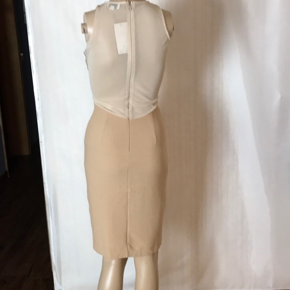 John Zack | Dresses | John Zack Fitted Beige Dress Size 8 | Poshmark